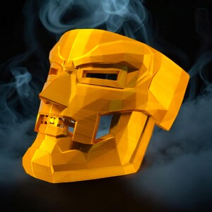 DOOM Guy Mask - 3D Printed Doom Slayer Helmet for Cosplay, Halloween ...