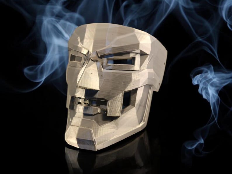 DOOM Guy Mask - 3D Printed Doom Slayer Helmet for Cosplay, Halloween ...