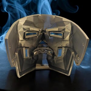 DOOM Guy Mask - 3D Printed Doom Slayer Helmet for Cosplay, Halloween ...
