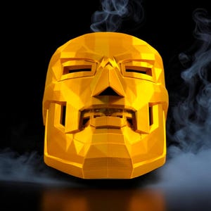 DOOM Guy Mask - 3D Printed Doom Slayer Helmet for Cosplay, Halloween ...