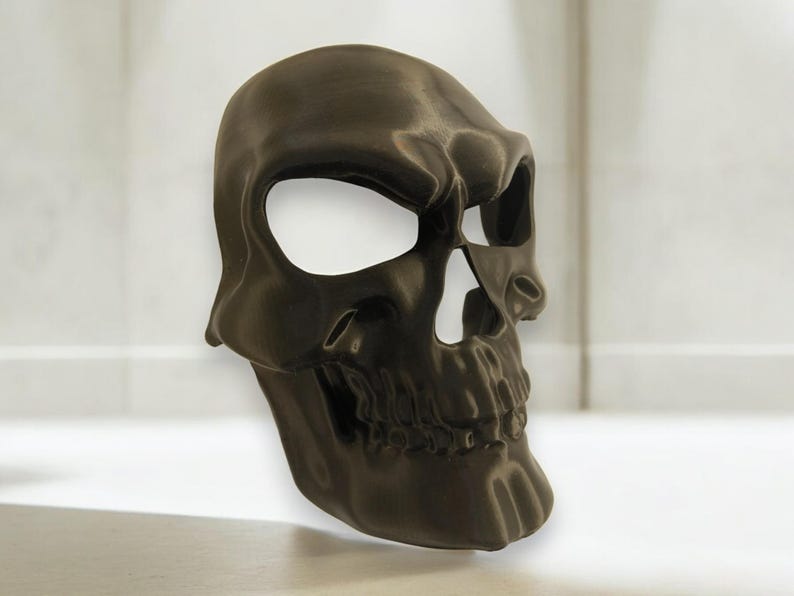 Horror Skeleton Reaper Mask- 3D Printed Grim Reaper Face Mask for ...