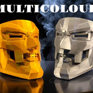 DOOM Guy Mask - 3D Printed Doom Slayer Helmet for Cosplay, Halloween ...