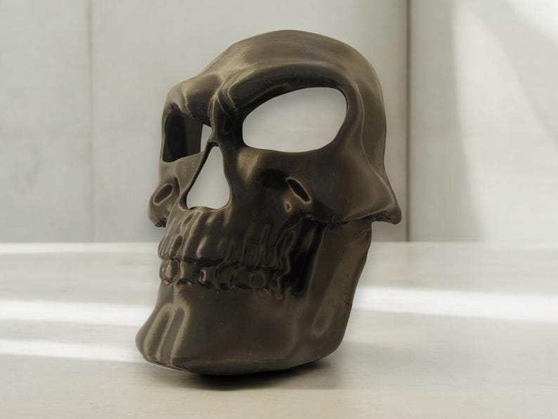 Horror Skeleton Reaper Mask- 3D Printed Grim Reaper Face Mask for ...