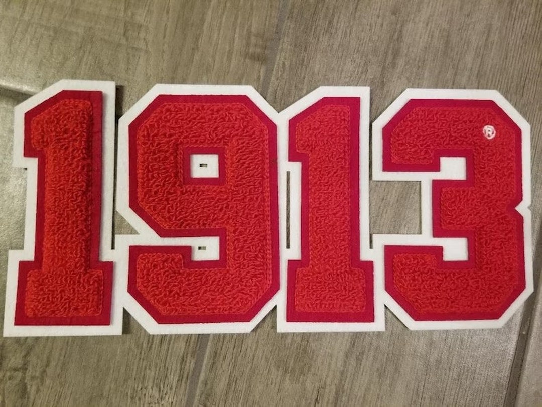 1913 Chenille Patches, Towel Embroidery Patches, Varsity Jacket Patches ...