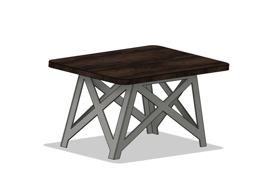 Coffee Table Base SVG DXF: CNC Laser Cut Files (18" Height) - Etsy