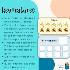 Reward Chart Token "i Am Working For" PRINTABLE Boards, Task Cards ...