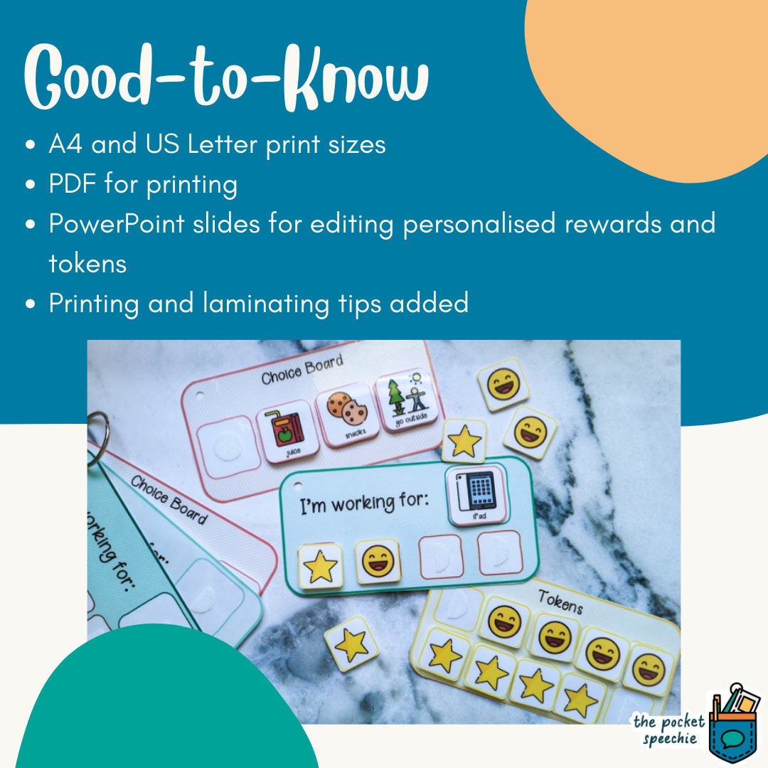 Reward Chart Token "i Am Working For" PRINTABLE Boards, Task Cards ...
