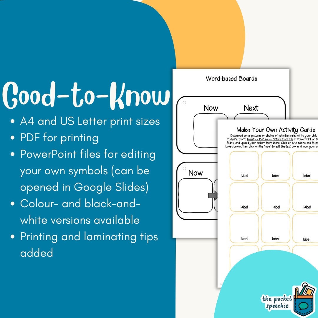 Now and Next and Then Visual Timetable Aid for Kids and Children PDF ...