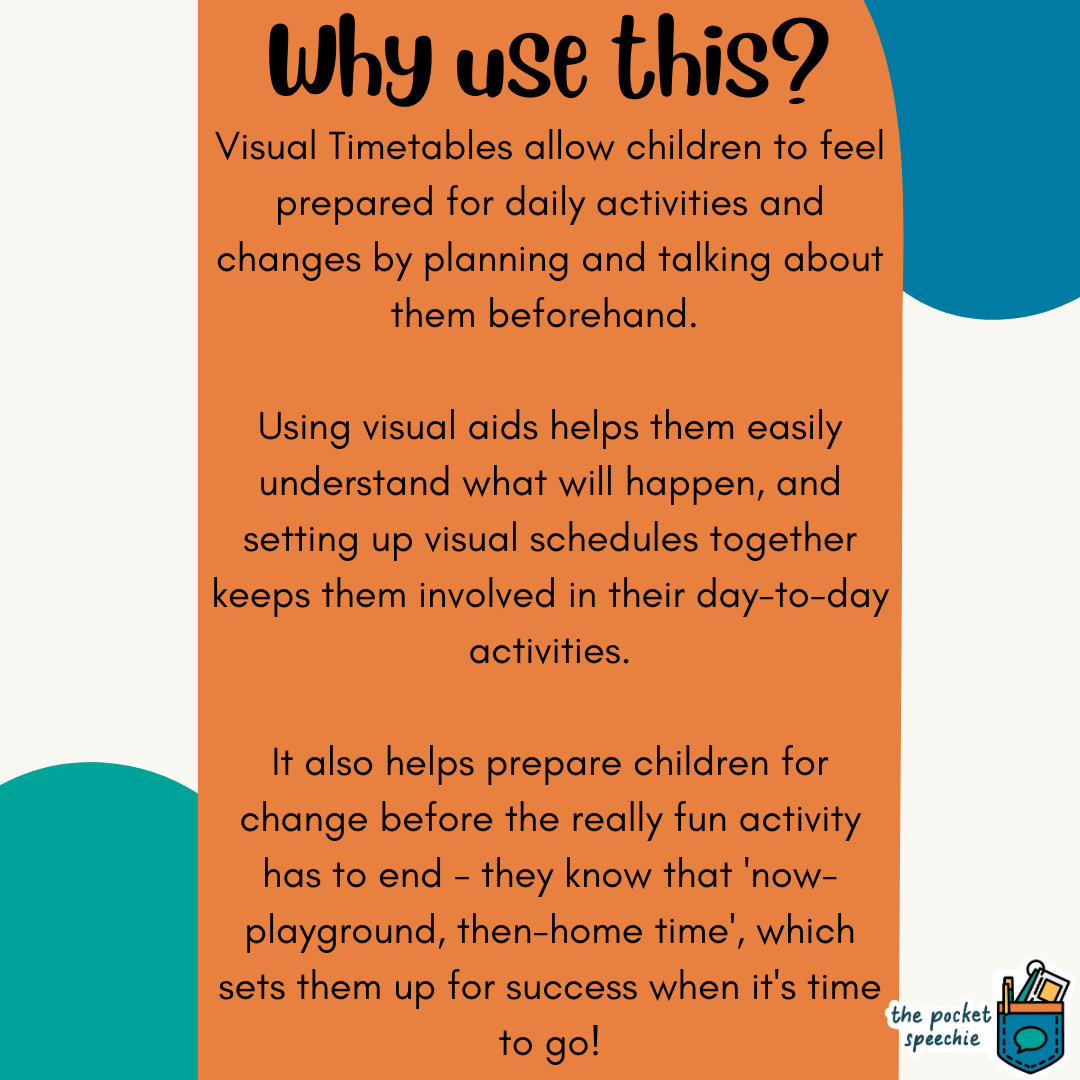 Now and Next and Then Visual Timetable Aid for Kids and Children PDF ...