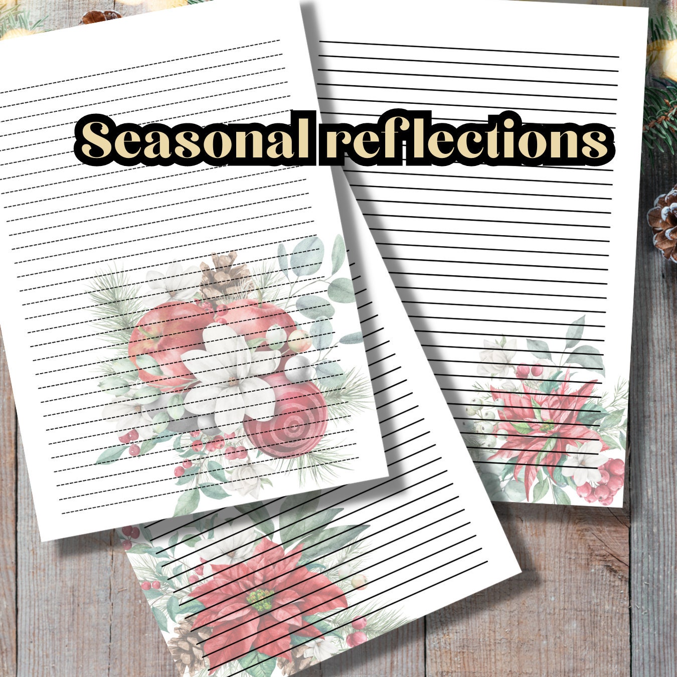 Printable Line Journal Pages Bundle Notes and Daily Planner - Etsy