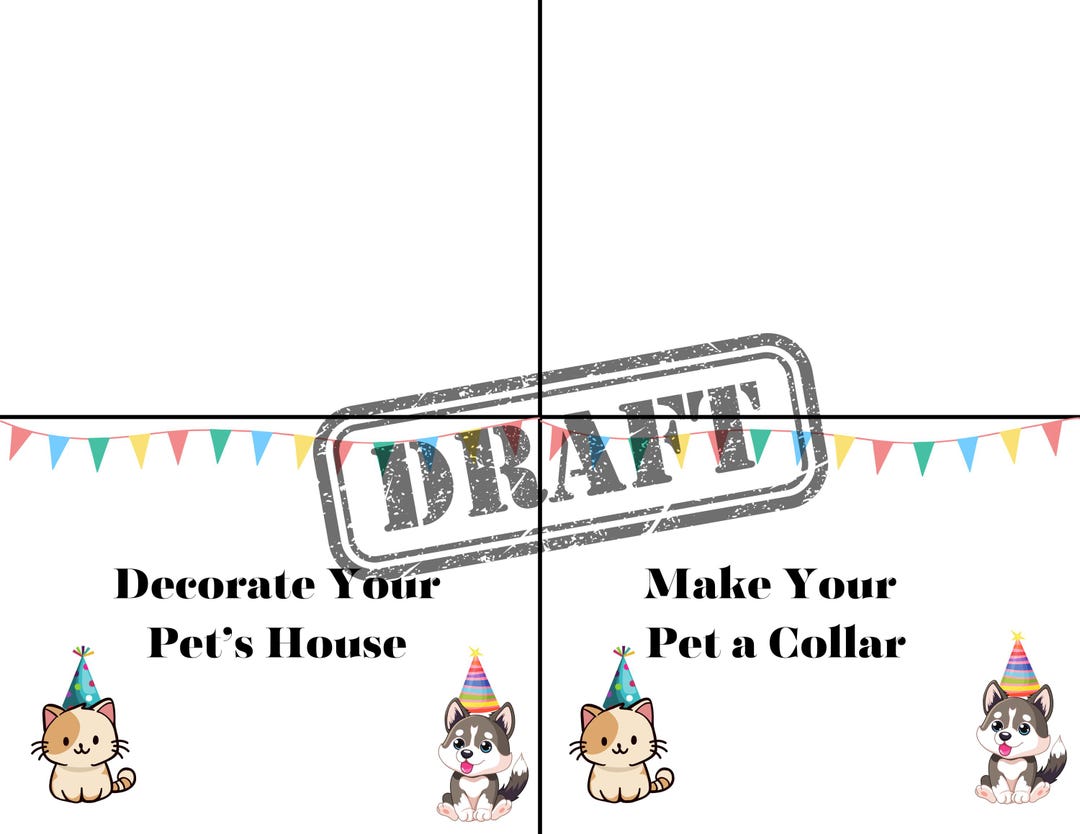 Adopt Me Party Pet Themed Birthday Foldable Signs - Etsy