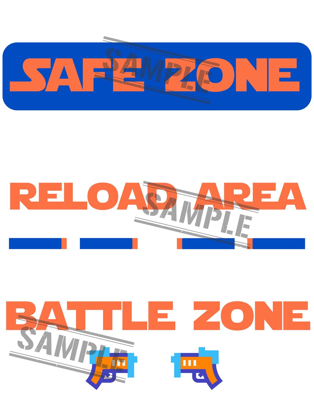 Nerf Birthday Signs - Etsy