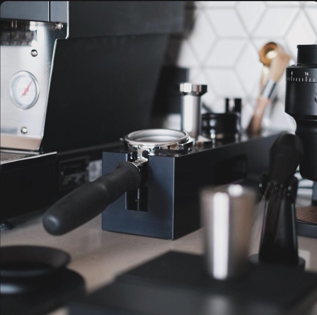 Tamper Station Portafilter Espresso Leveler E61 ROCKET Quickmill Etc ...