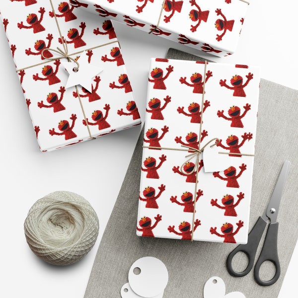 Elmo Wrapping Paper - Etsy
