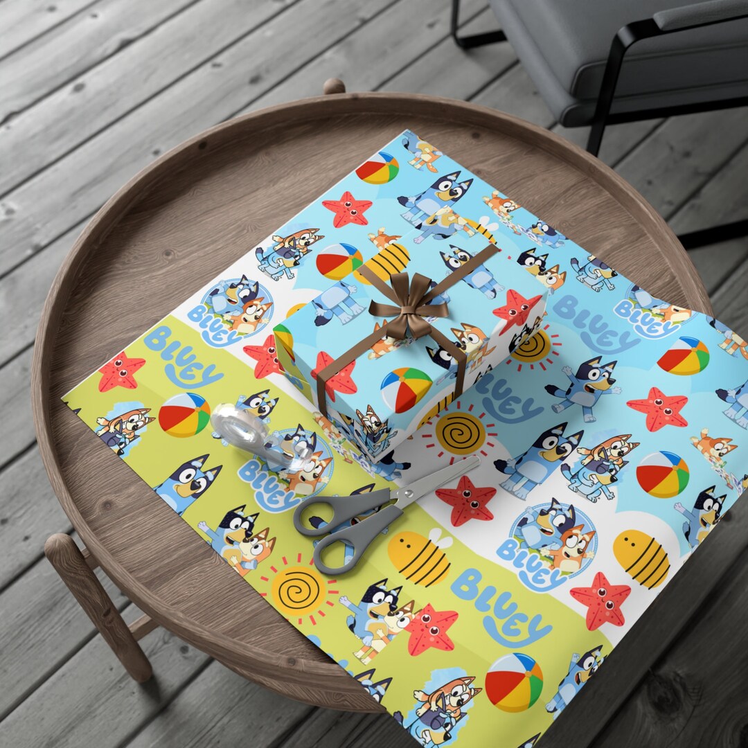 Bluey Gift Wrap Papers - Etsy
