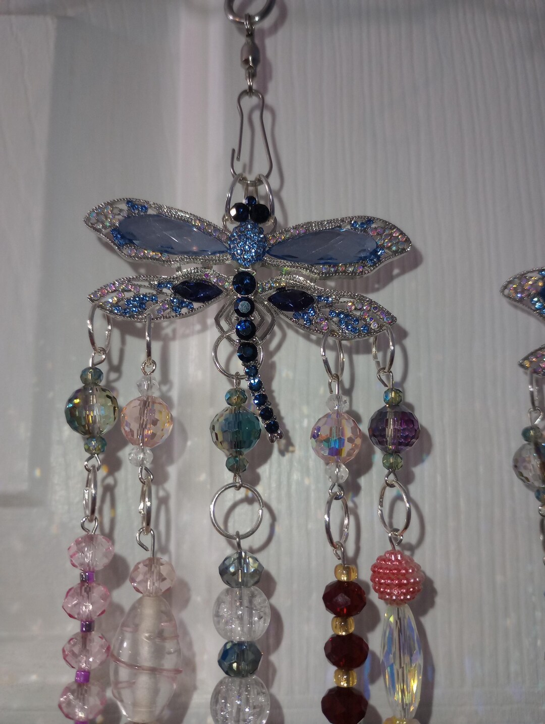 Firefly Crystal Curtain Valance With Charms - Etsy
