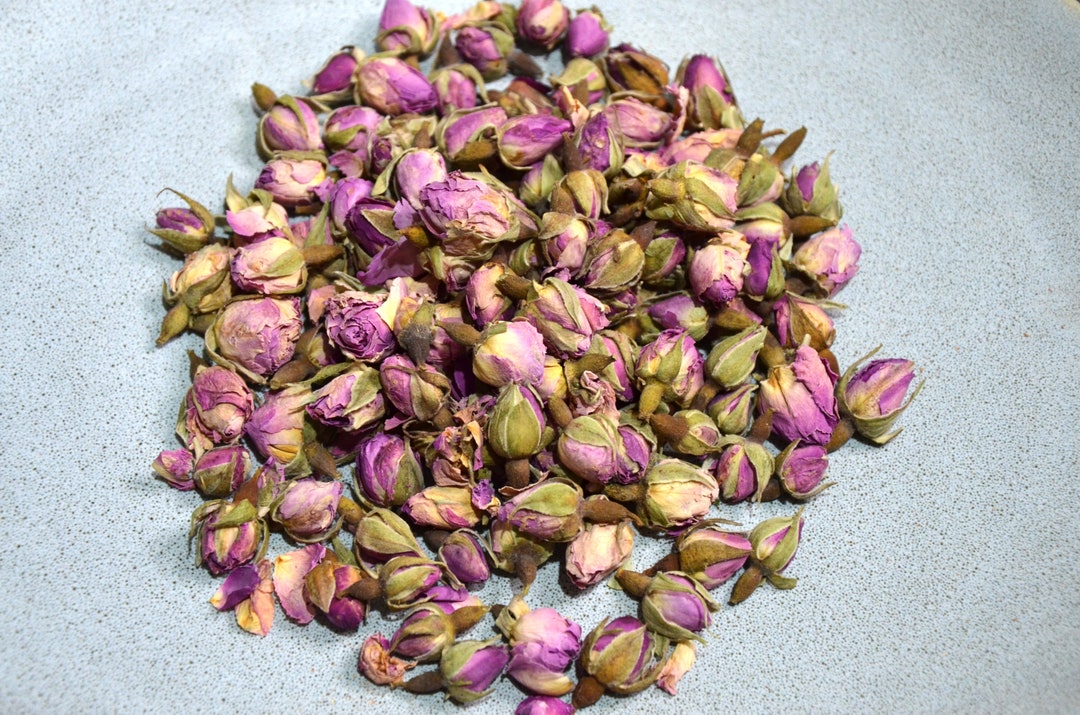 Whole Rose Buds, Rosa Damascena, Rose Buds, Dried Loose Tea, Culinary ...