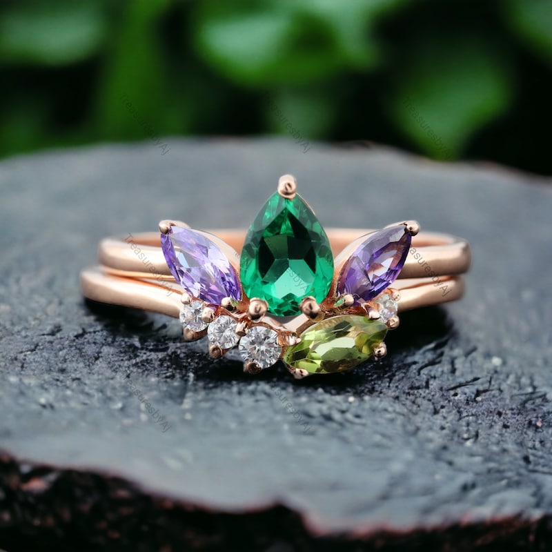 Peridot and Amethyst - Etsy