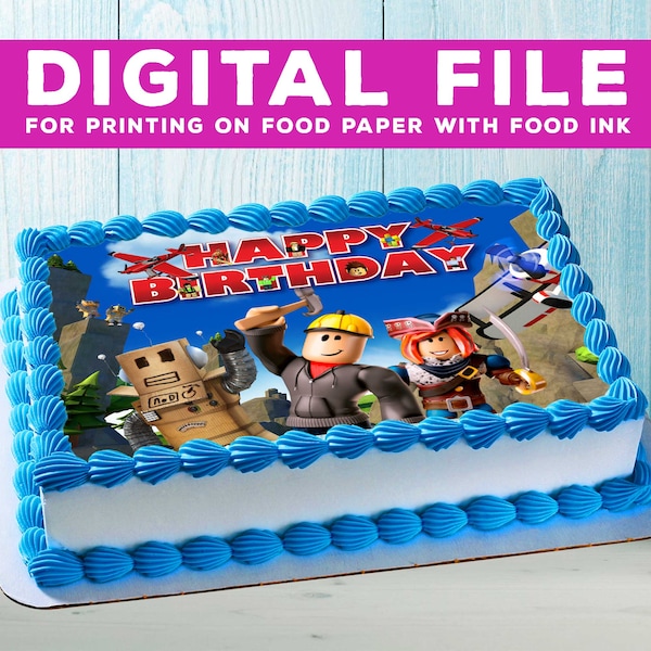 Roblox Cake - Etsy