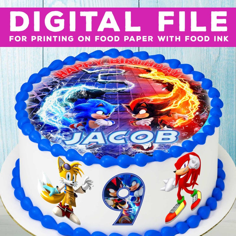Sonic Cake Decorations - Etsy