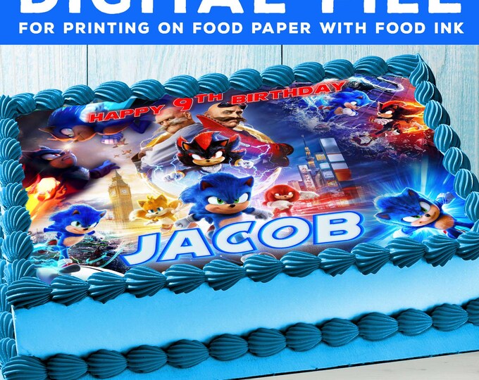 Sonic the Hedgehog Edible Images - 2 Variations - Etsy