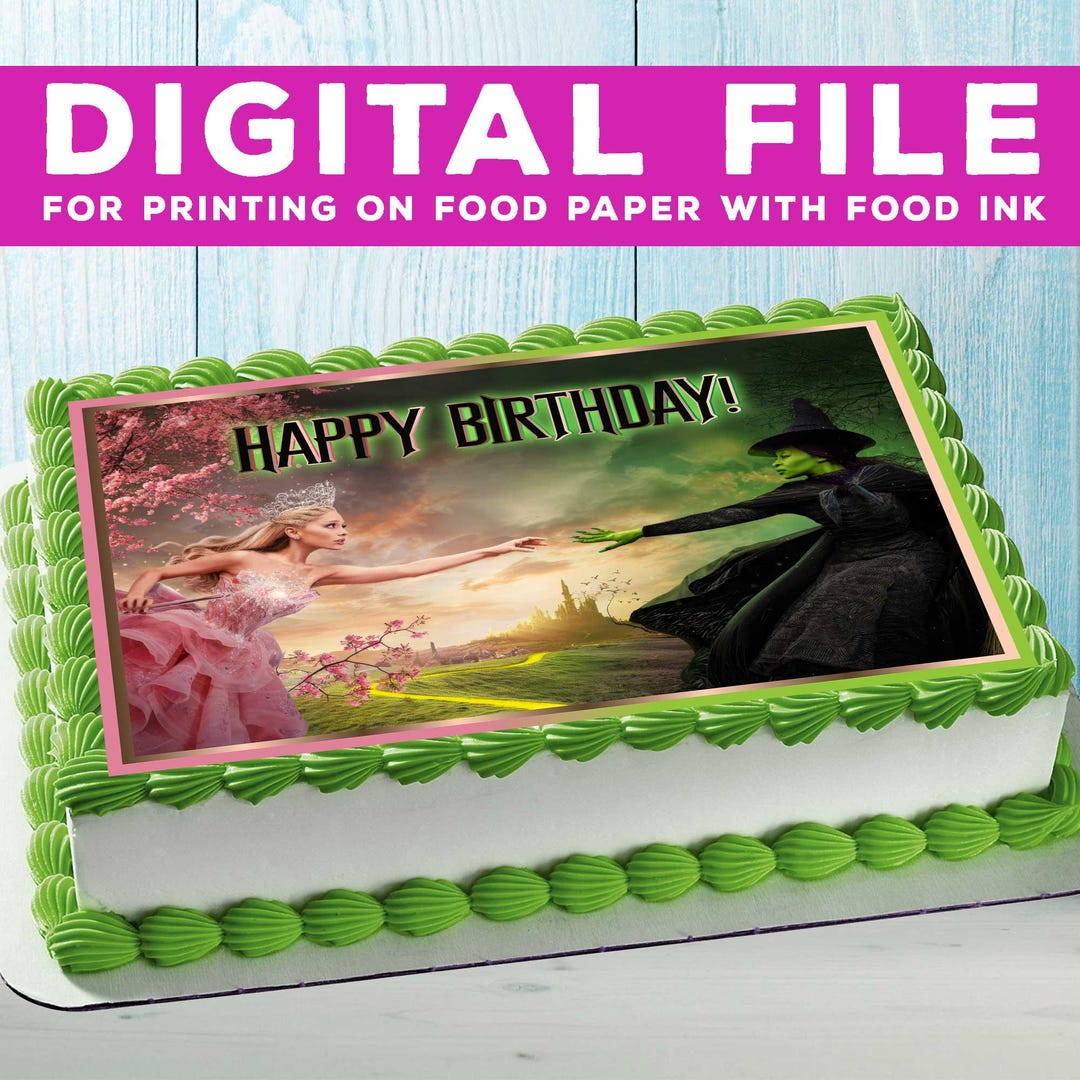 Instant Download. Without Personalization. Printable Cake Wicked, Cake ...