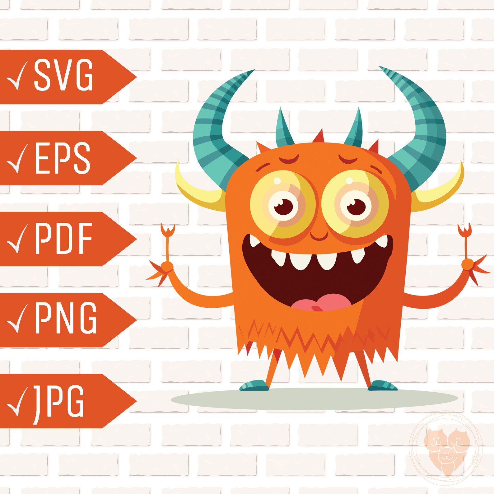 Printable My Monster SVG File Vector Clipart Print File - Etsy