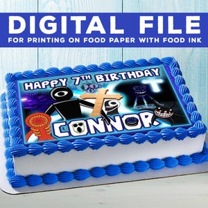 Printable Cake Roblox Doors, Birthday Party for Kids, Cake Roblox Doors ...