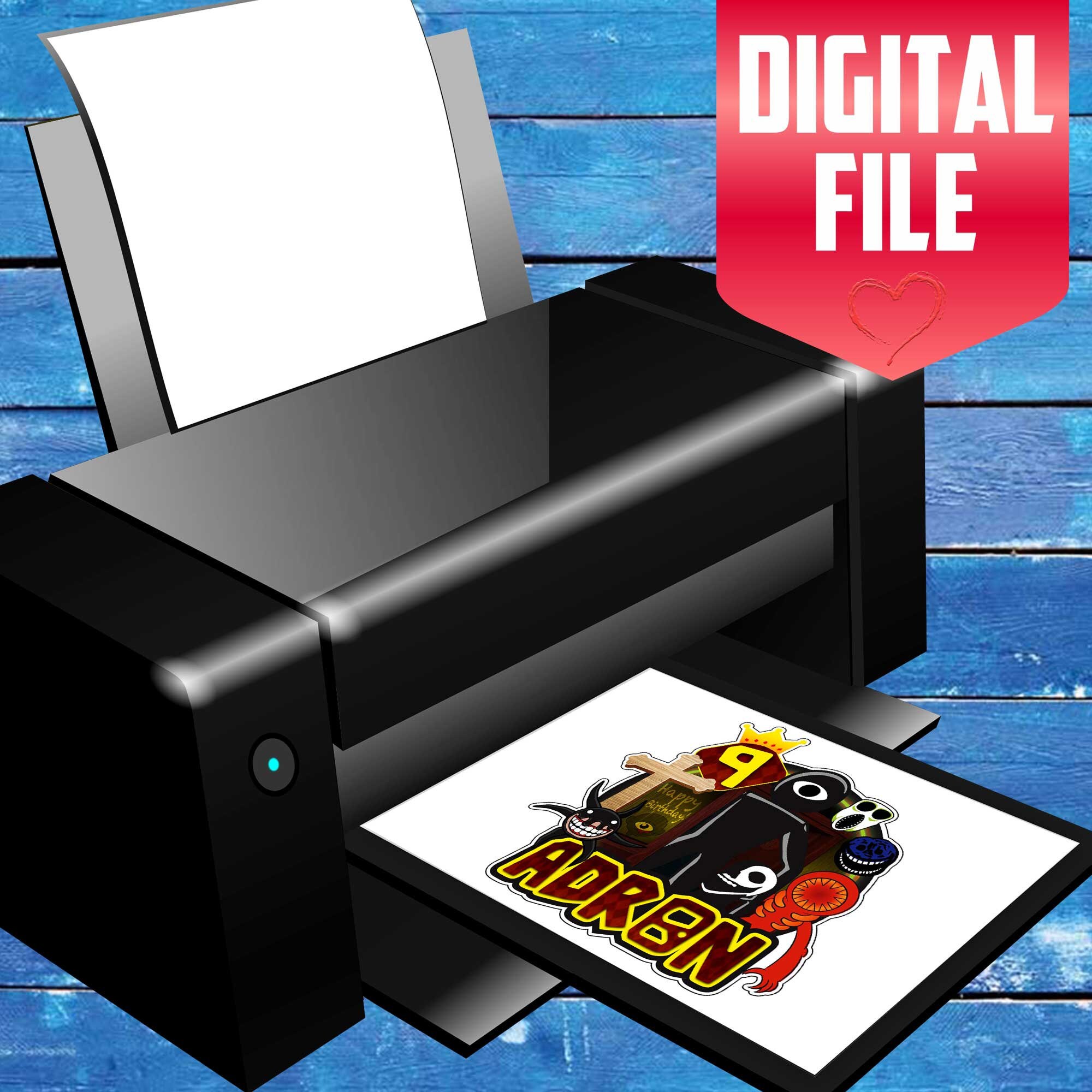 Printable Roblox Doors Cake Topper, Birthday Party (digital File) - Etsy