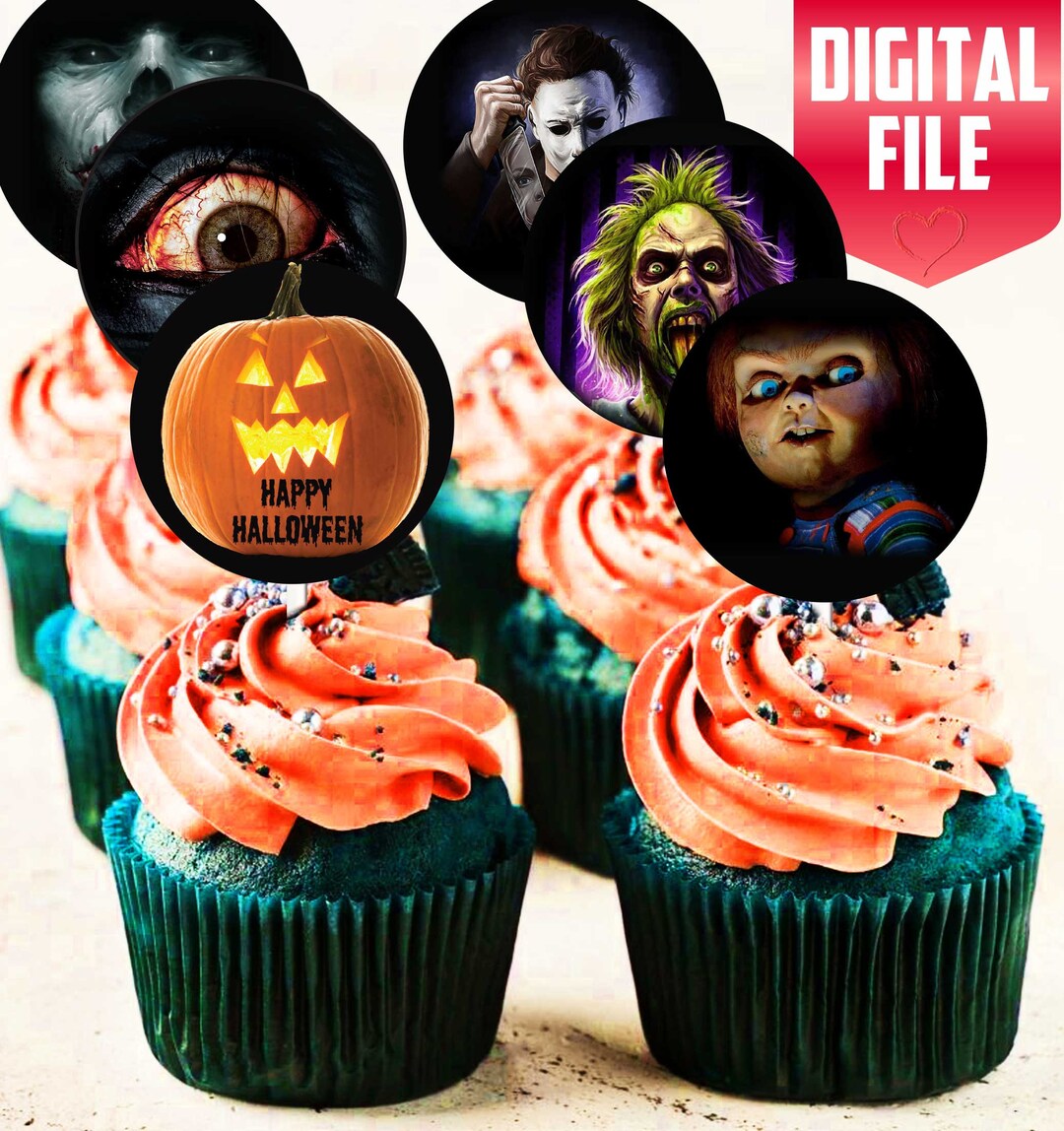 Printable Cupcakes Halloween, Halloween Party, Cupcakes Decoration ...