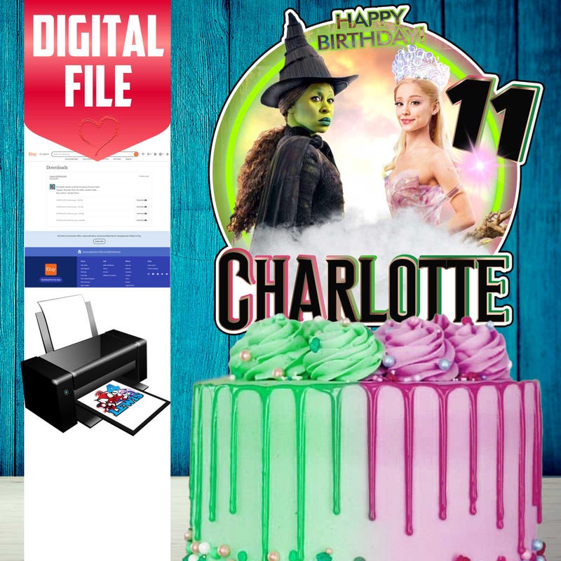 Wicked Birthday Decorations Downloads - Etsy Canada