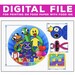 Printable DIGITAL FILE Cake, Birthday Party for Kids, Cake Decoration ...