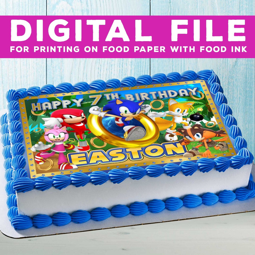 Printable DIGITAL FILE Cake, Birthday Party for Kids, Cake Decoration ...