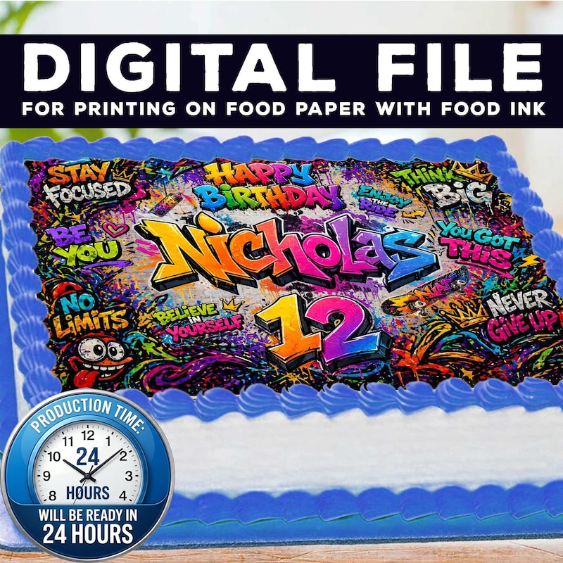 Graffiti Topper - Etsy