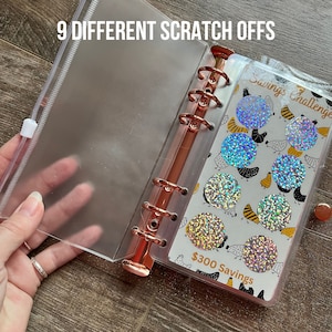 9 Card Scratch off Savings Binder, Beginner, Savings Challenge, Savings ...