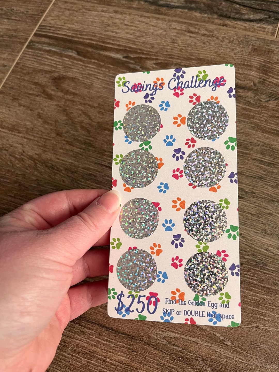 Tiny Paws Savings Challenge, 100, 150, 250 Dollar Scratch Off, Pet ...