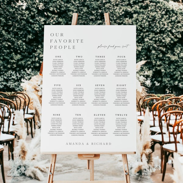 Seat Assignment Board for Wedding - Etsy
