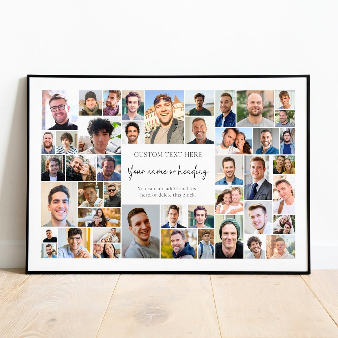 Custom Photo Collage Template, Graduation Gift Idea, Wedding ...