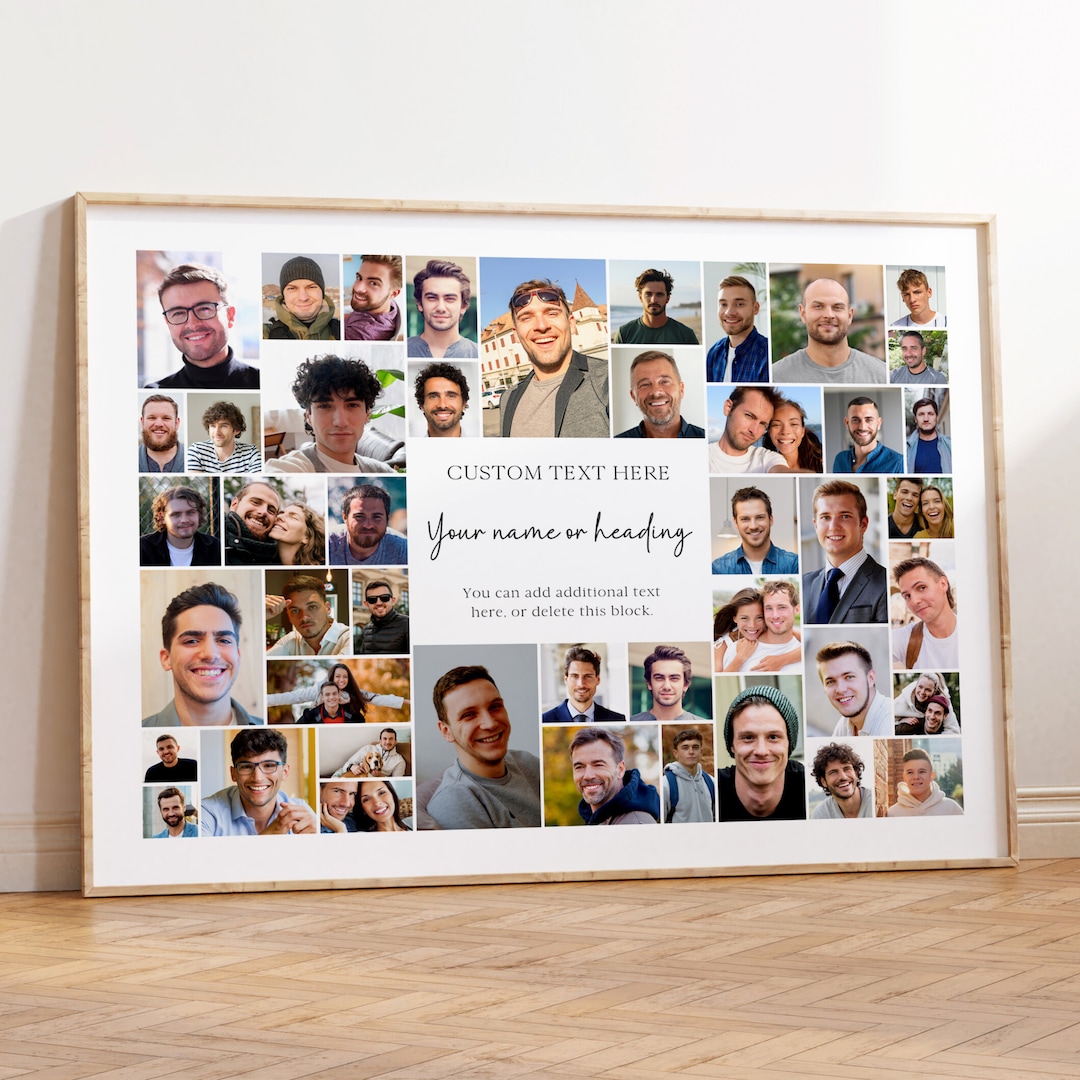 Custom Photo Collage Template, Graduation Gift Idea, Wedding ...
