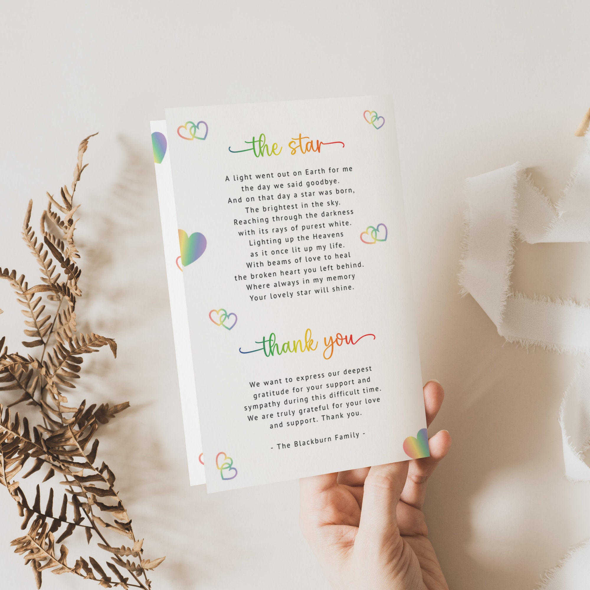 Pride Funeral Program Template Rainbow Obituary Personalized Funeral ...
