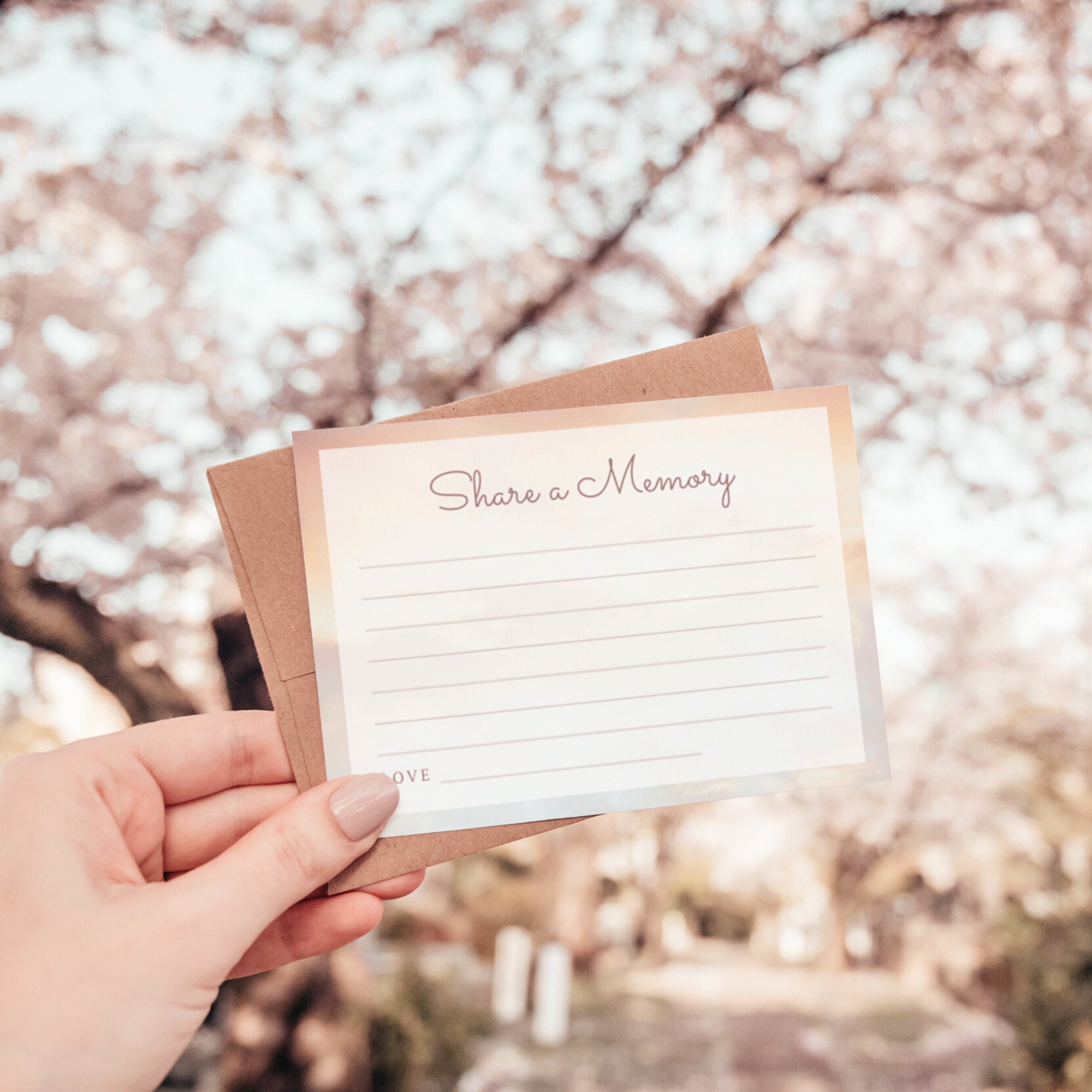 Editable Memory Table Sign for Funeral, Share A Memory Cards, Printable ...