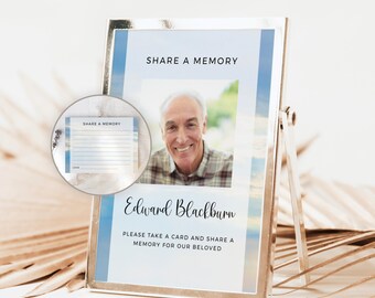 Editable Memorial Program Printable Funeral Program Order of - Etsy
