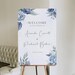 Blue Wedding Sign Template, Dusty Signage for Bride and Groom, Welcome ...