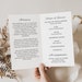 Minimalist Funeral Program, Modern Memorial Program Template, Editable ...