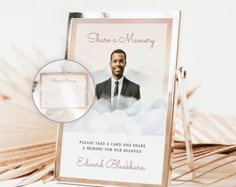 Editable Memorial Program Printable Funeral Program Order of - Etsy