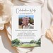 Golfing Funeral Announcement for Man, Outdoors Memorial Invitation ...