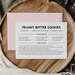 Dessert Recipe Cards Template, Foodie Gift Idea for Her, Minimal ...