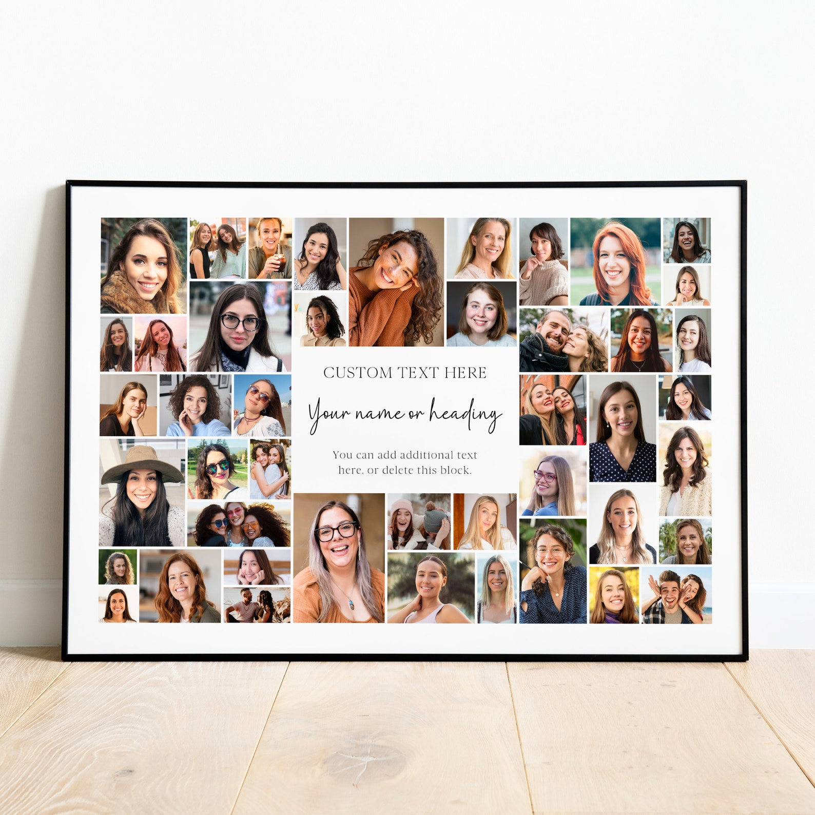 Photo Collage Poster Template, Graduation Announcement, Birthday Gift ...