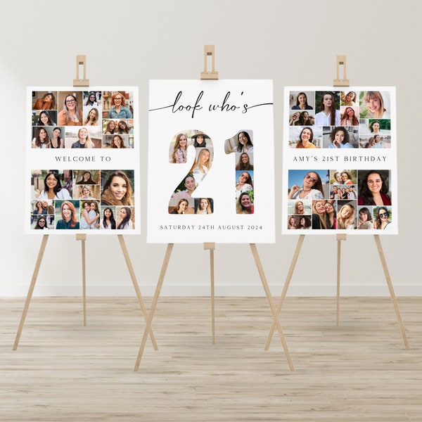 Photo Board for 21st Birthday - Etsy