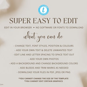 Basic Funeral Program Template Simple Memorial Service - Etsy